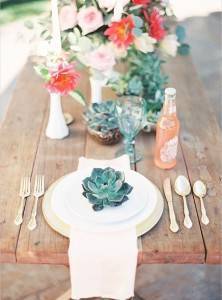 17 Naturally Pretty Place Settings - Sweet Violet Bride