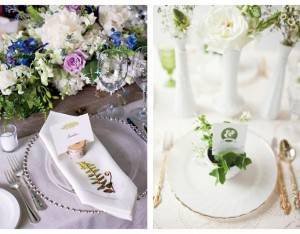 17 Naturally Pretty Place Settings - Sweet Violet Bride