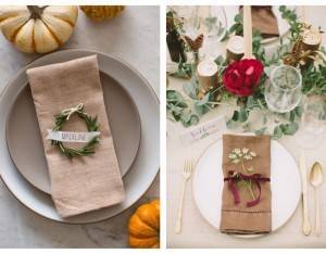 17 Naturally Pretty Place Settings - Sweet Violet Bride