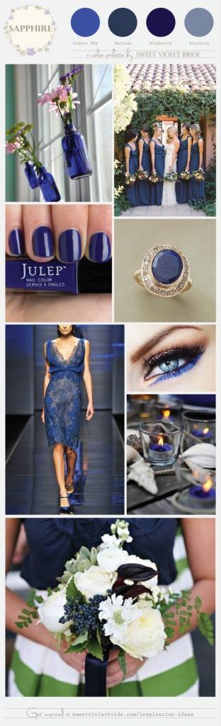Wedding Color Palette: Sapphire - Sweet Violet Bride