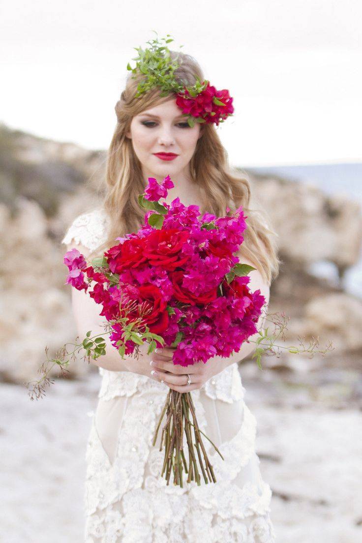 Fuchsia Bouquets to Brighten Your Day! - Sweet Violet Bride