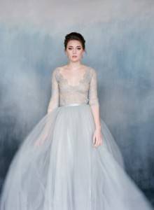 10 Beautiful Light Blue Wedding Gowns - Sweet Violet Bride