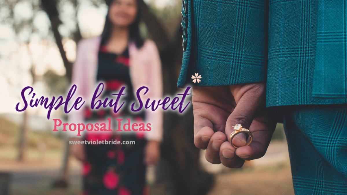 Simple, but Sweet, Proposal Ideas - Sweet Violet Bride